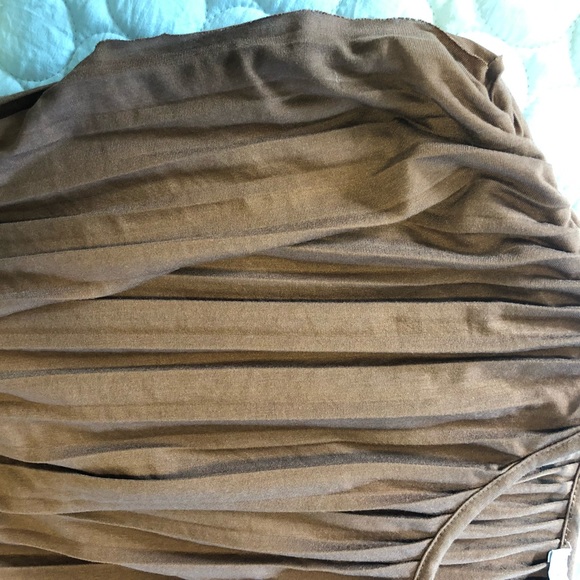 Zara | Tops | Zara Caramel Pleated Sweater Top | Poshmark